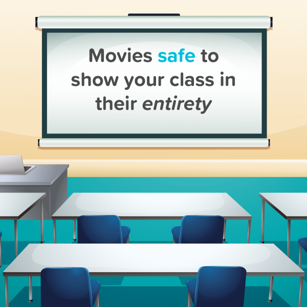 Movies safe to show your class in their entirety - Azulita